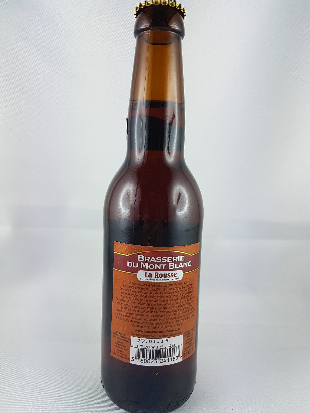 Bière Rousse - bière du Mont-Blanc - Fromages et vins de savoie